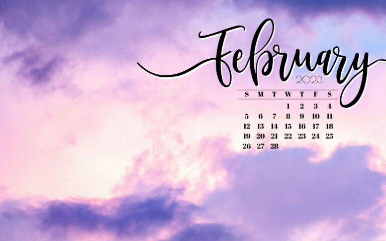 February Desktop Wallpaper - 21 Cute & Free February 2023 Calendar ...