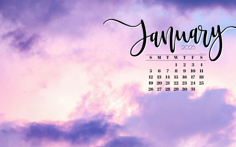 January Desktop Wallpaper - 21 Cute & Free January 2025 Calendar ...