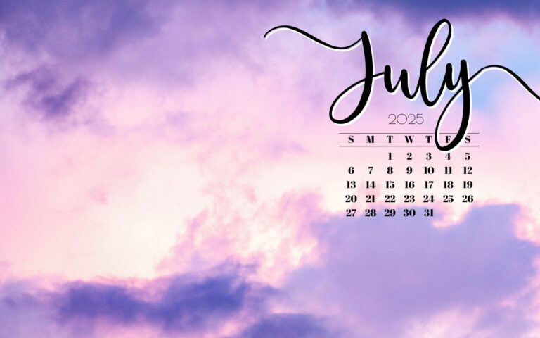 July Desktop Wallpaper - 21 Cute & Free July 2025 Calendar Backgrounds