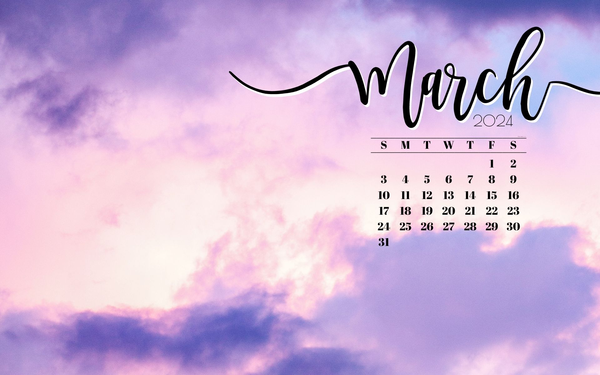 March Desktop Wallpaper - 21 Cute & Free March 2024 Calendar Backgrounds