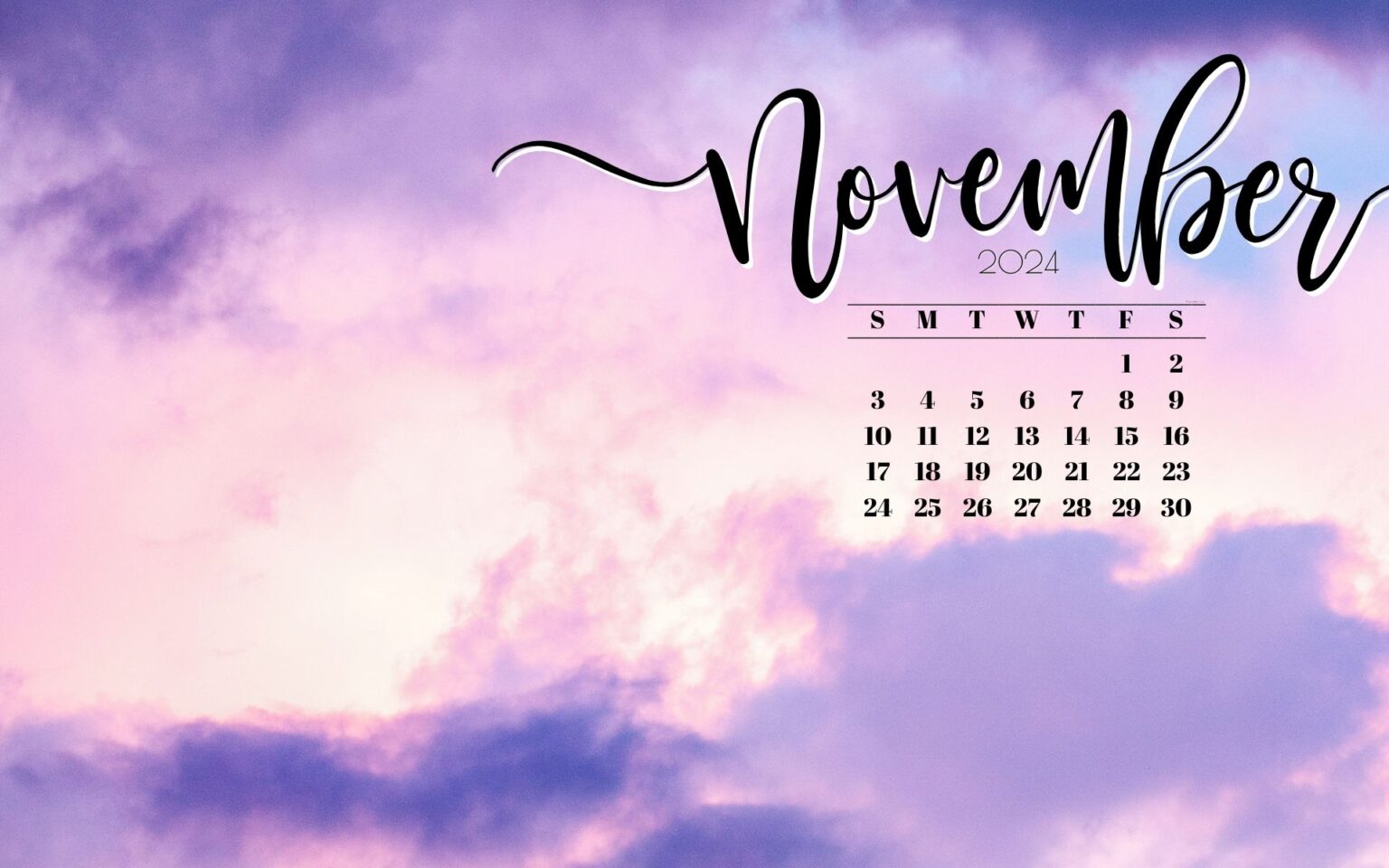 November Desktop Wallpaper - 21 Cute & Free November 2024 Calendar ...