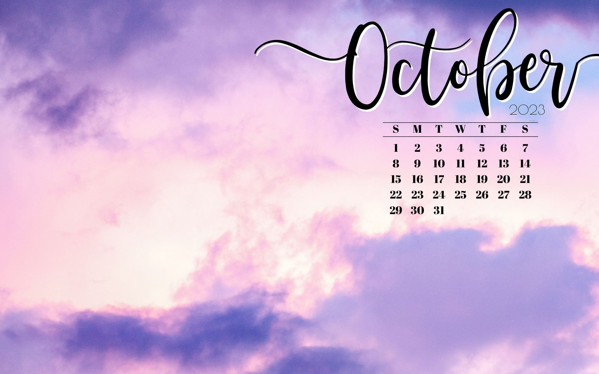 October Desktop Wallpaper - 21 Cute & Free October 2023 Calendar ...
