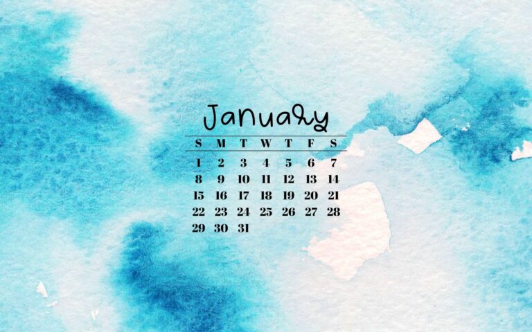 January Desktop Wallpaper - 21 Cute & Free January 2023 Calendar ...