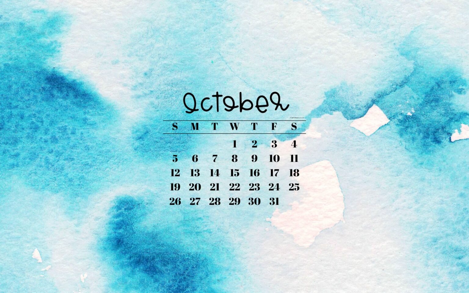October Desktop Wallpaper - 21 Cute & Free October 2025 Calendar ...