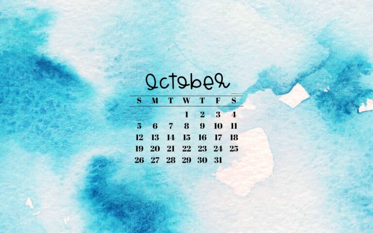 October Desktop Wallpaper - 21 Cute & Free October 2025 Calendar ...