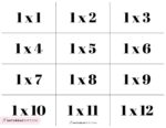 Free Printable Multiplication Flash Cards | SaturdayGift