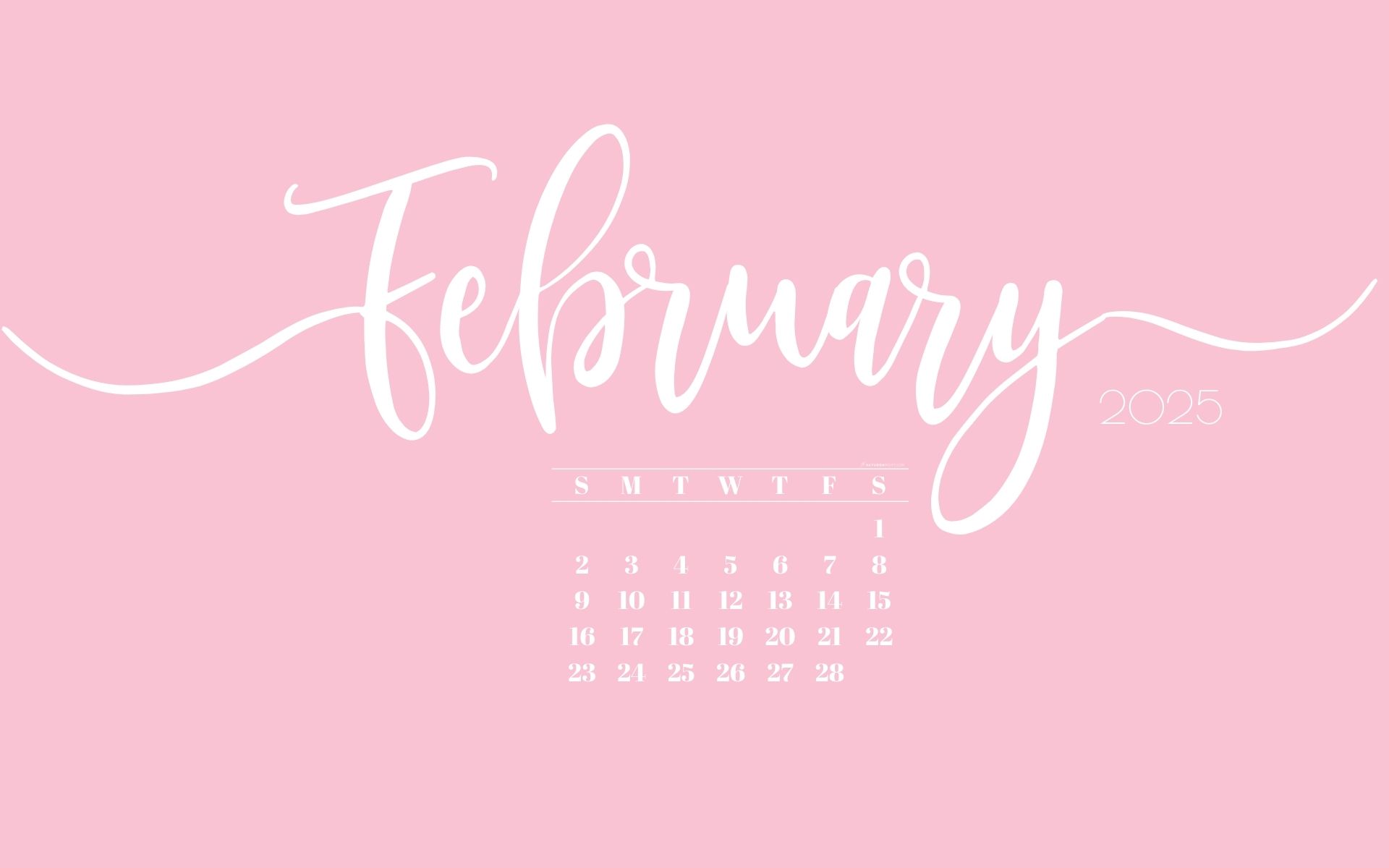 February Desktop Wallpaper - 21 Cute & Free February 2025 Calendar ...