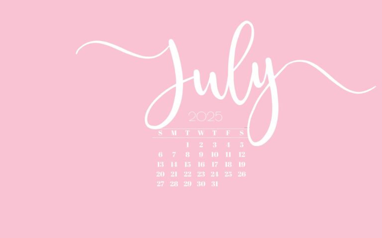 July Desktop Wallpaper - 21 Cute & Free July 2025 Calendar Backgrounds