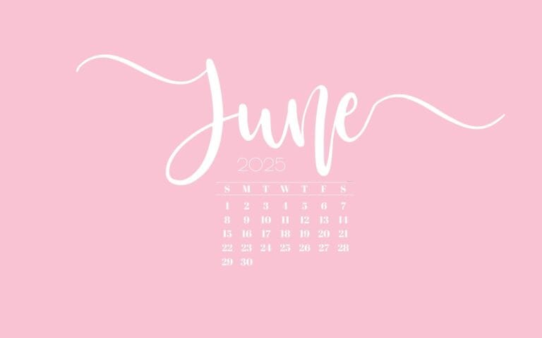 June Desktop Wallpaper - 21 Cute & Free June 2025 Calendar Backgrounds