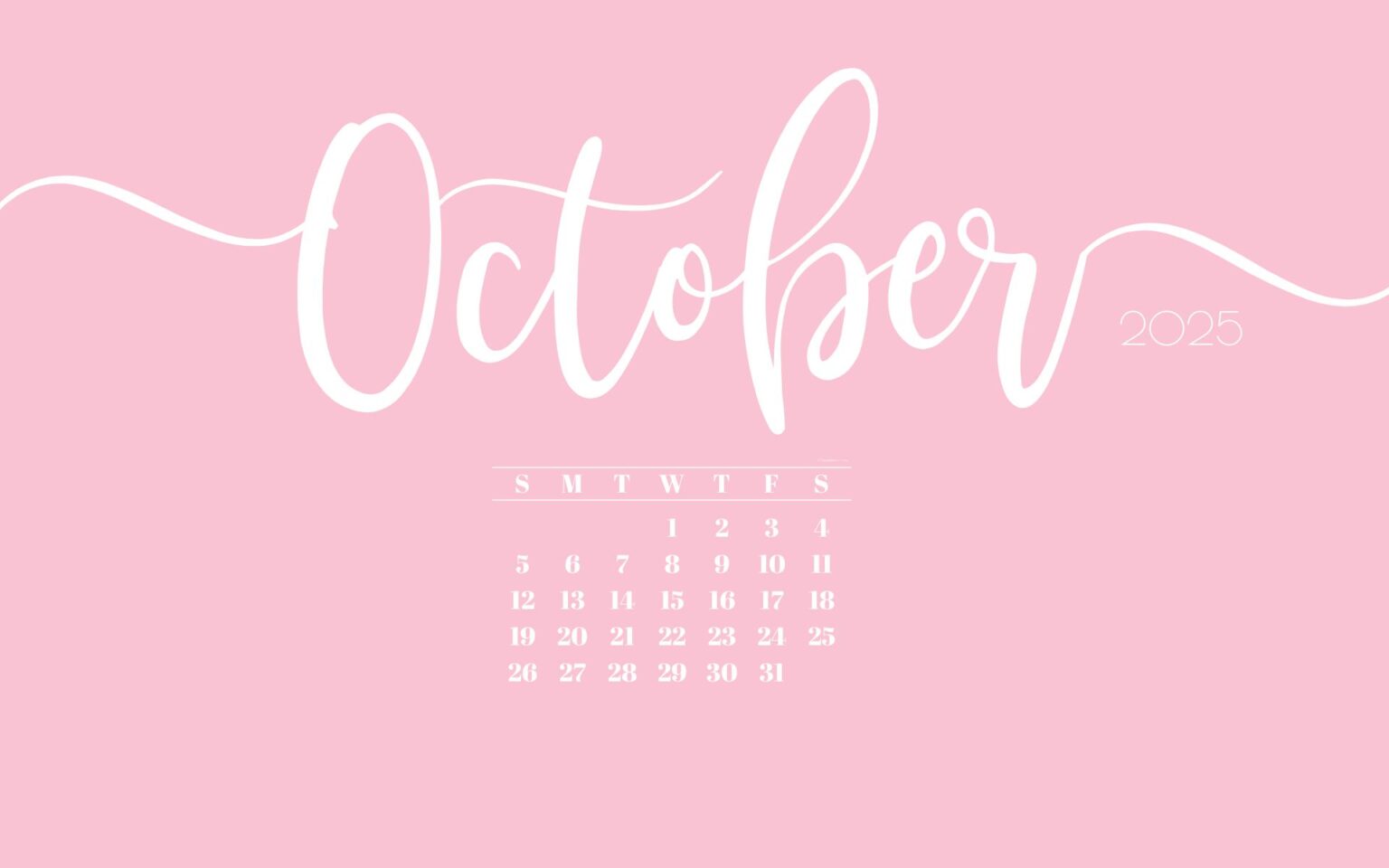October Desktop Wallpaper - 21 Cute & Free October 2025 Calendar ...