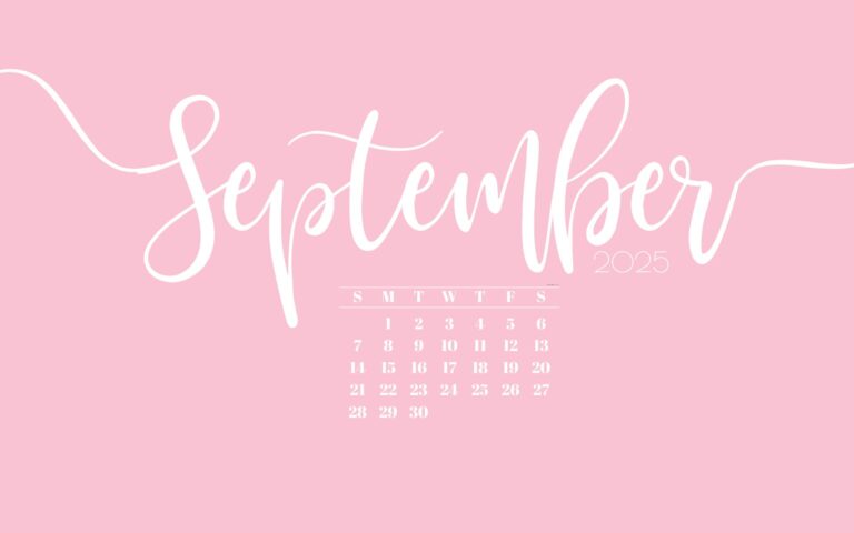 September Desktop Wallpaper - 21 Cute & Free September 2025 Calendar ...