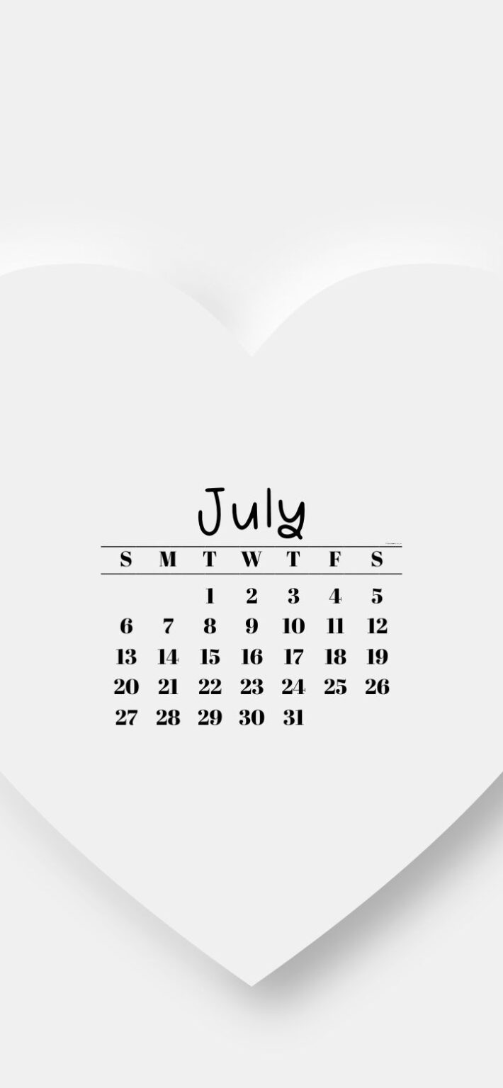 July 2025 Calendar Wallpaper - 38 Cute Backgrounds For Your iPhone
