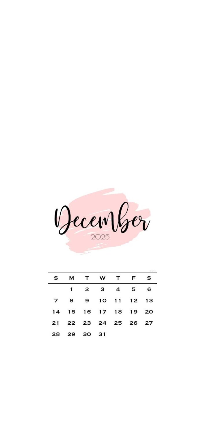 December 2025 Calendar Wallpaper - 48 Cute iPhone Backgrounds