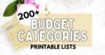 200+ Budgeting Categories + Budget Categories List PDF