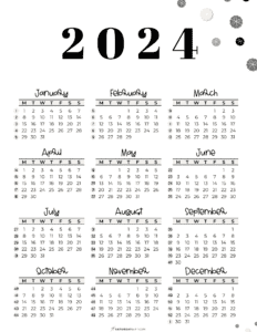 Week numbers for 2024 - What week is it? | SaturdayGift