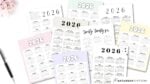 2026 Yearly Calendar Printable - 17 Cute & Free 2026 Annual Calendars