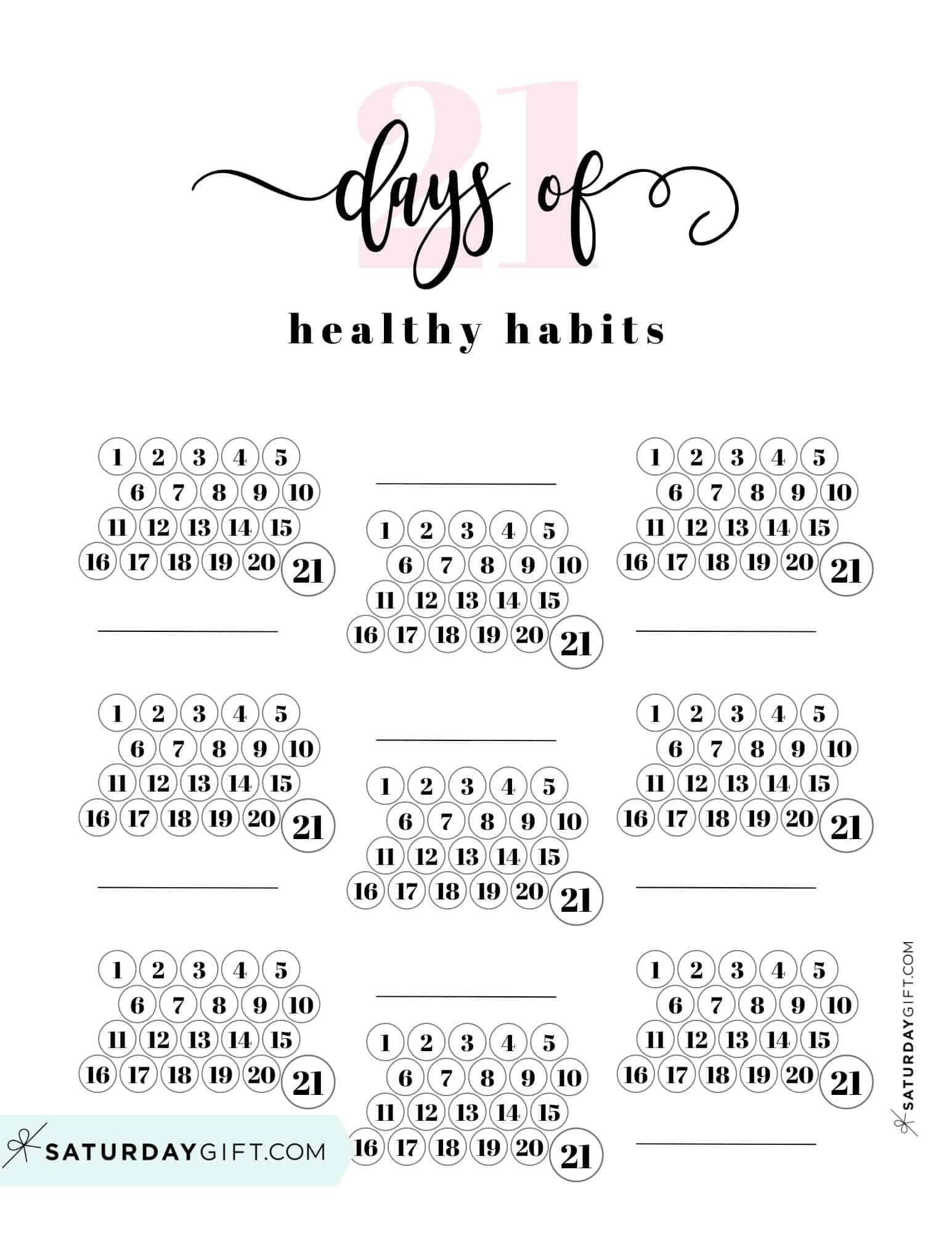 Habit Tracker Printable - 43 Cute & Free Printable Habit Trackers