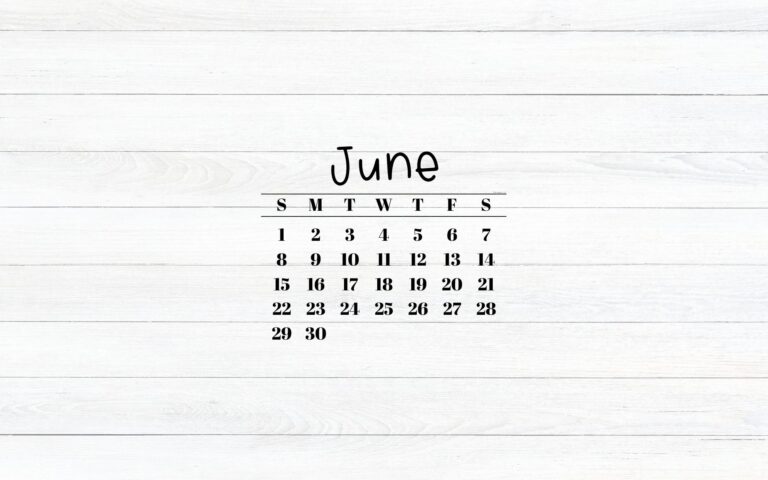 June Desktop Wallpaper - 21 Cute & Free June 2025 Calendar Backgrounds