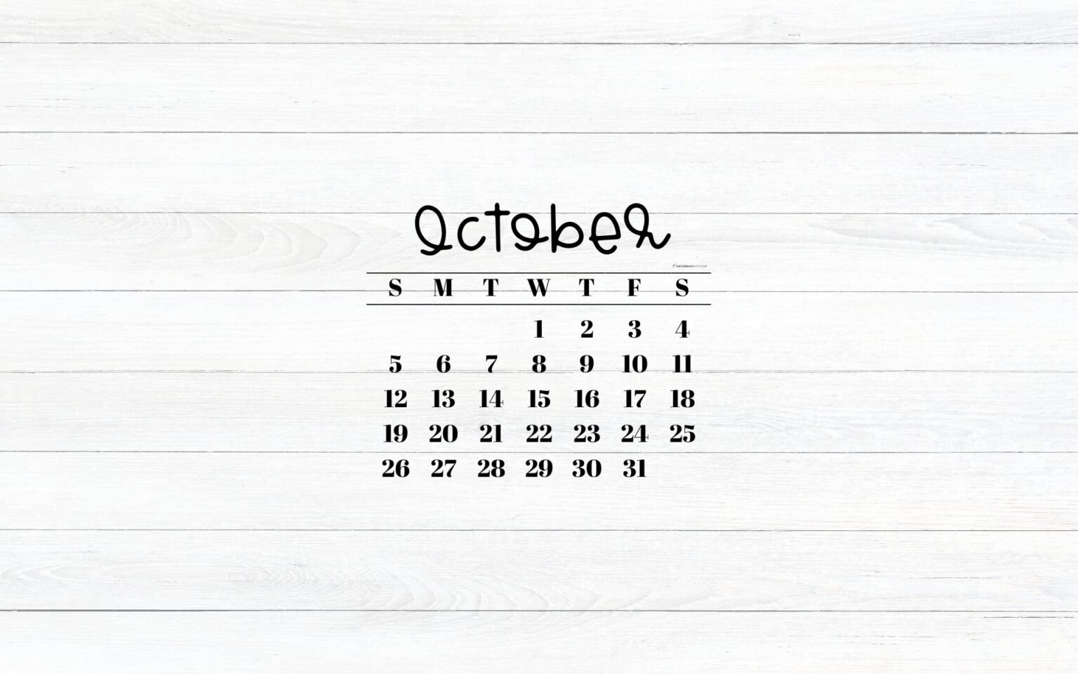 October Desktop Wallpaper - 21 Cute & Free October 2025 Calendar ...