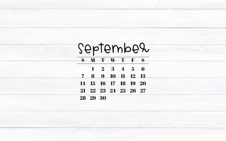 September Desktop Wallpaper - 21 Cute & Free September 2025 Calendar ...