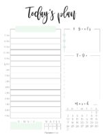 Today's Plan Printable - 12 Cute & Free Today's Plan of Action ...