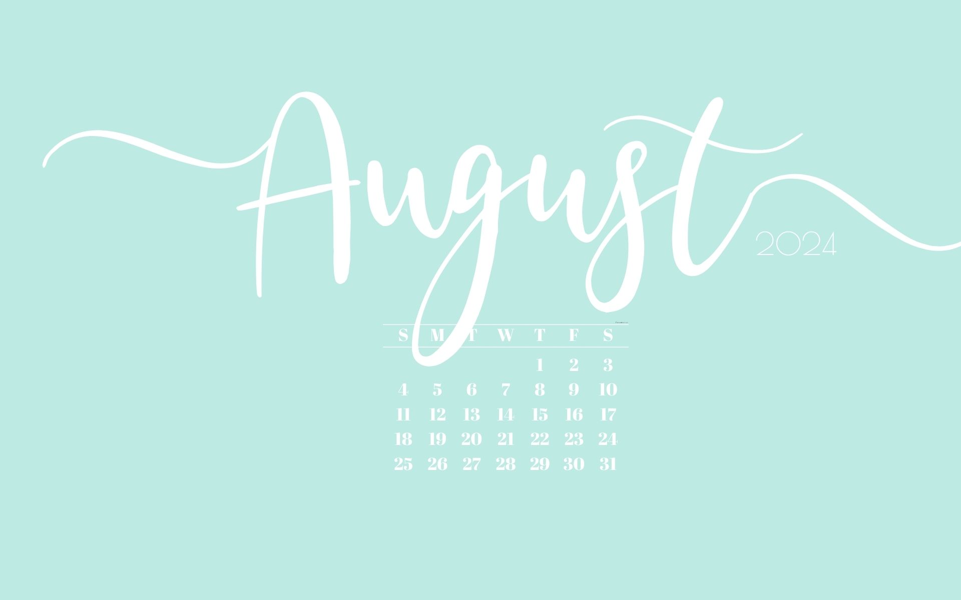 August Desktop Wallpaper - 21 Cute & Free August 2024 Calendar Backgrounds