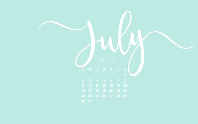 July Desktop Wallpaper - 21 Cute & Free July 2023 Calendar Backgrounds