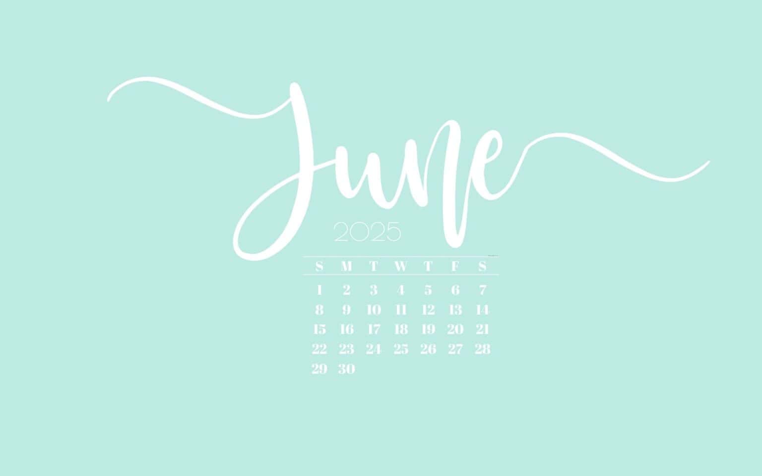 June Desktop Wallpaper - 21 Cute & Free June 2025 Calendar Backgrounds