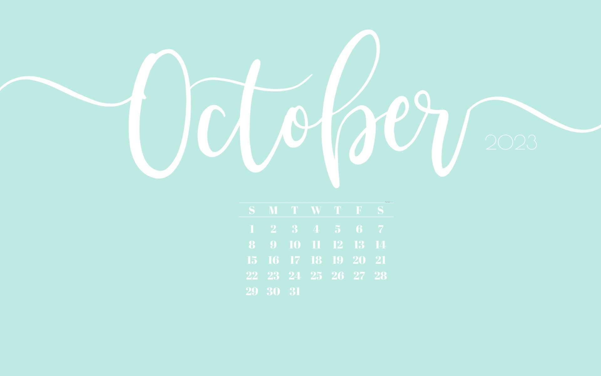 October Desktop Wallpaper - 21 Cute & Free October 2023 Calendar ...