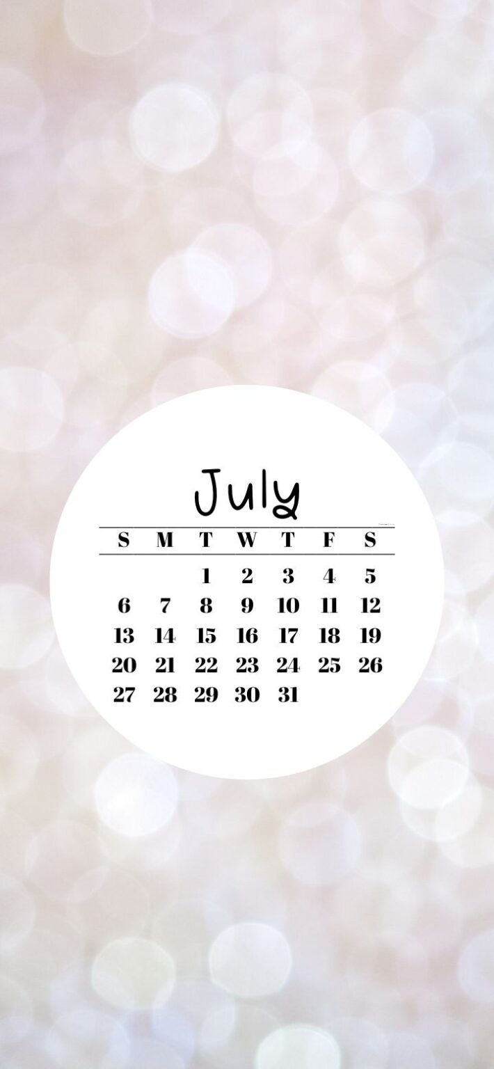 July 2025 Calendar Wallpaper - 38 Cute Backgrounds For Your iPhone