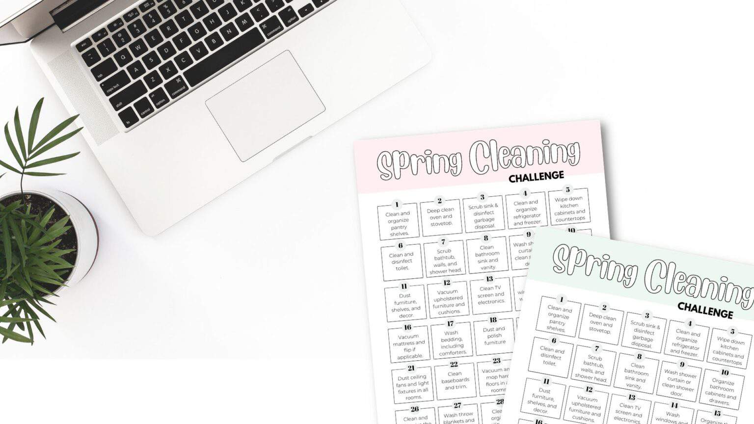 30-Day Spring Cleaning Challenge + Printable - SaturdayGift