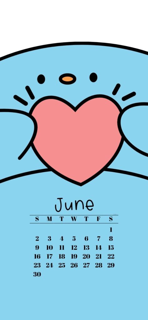 Cute Calendar June 2022