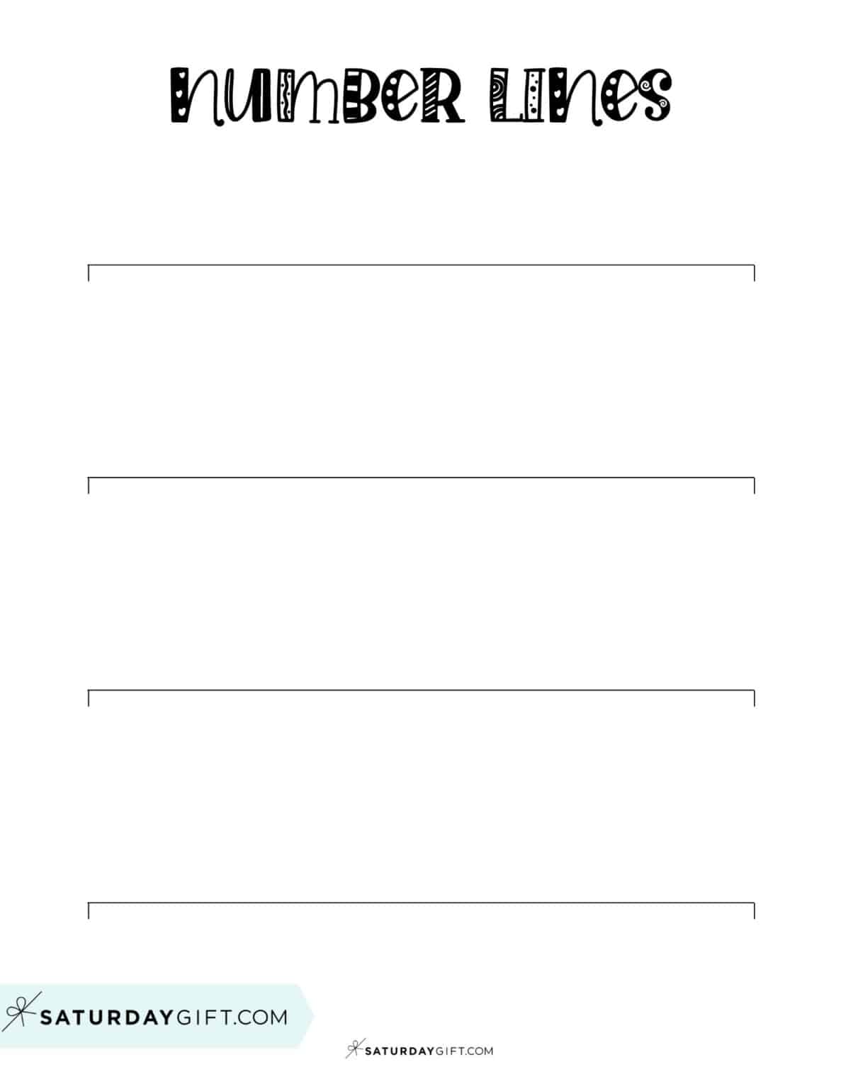 Fraction Number Line - 16 Free Printables and Blank Worksheets