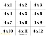Free Printable Multiplication Flash Cards | SaturdayGift