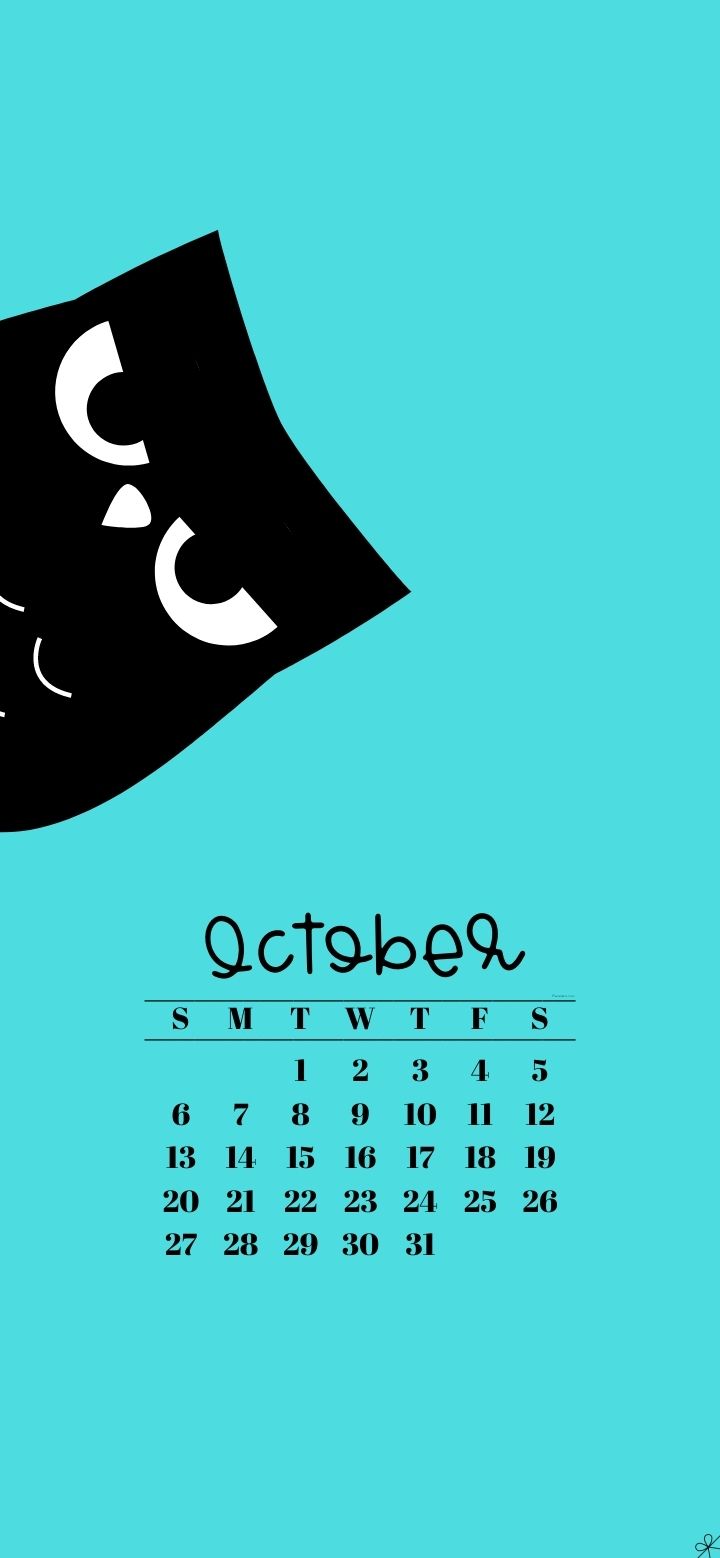 October 2024 Calendar Wallpaper - 47 Cute iPhone Backgrounds