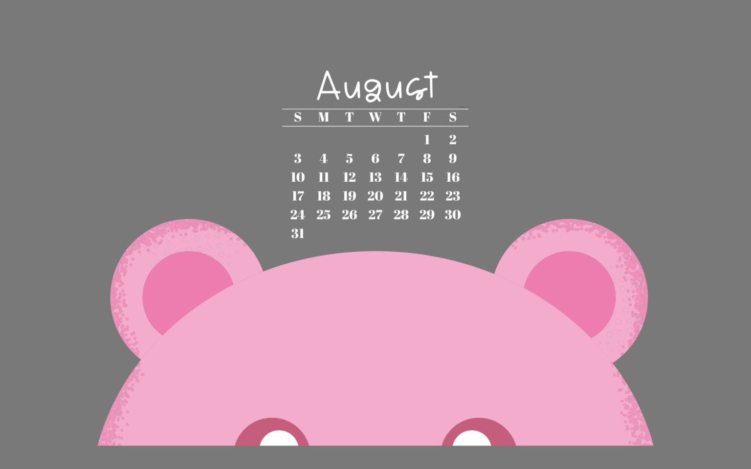 August Desktop Wallpaper - 21 Cute & Free August 2025 Calendar Backgrounds