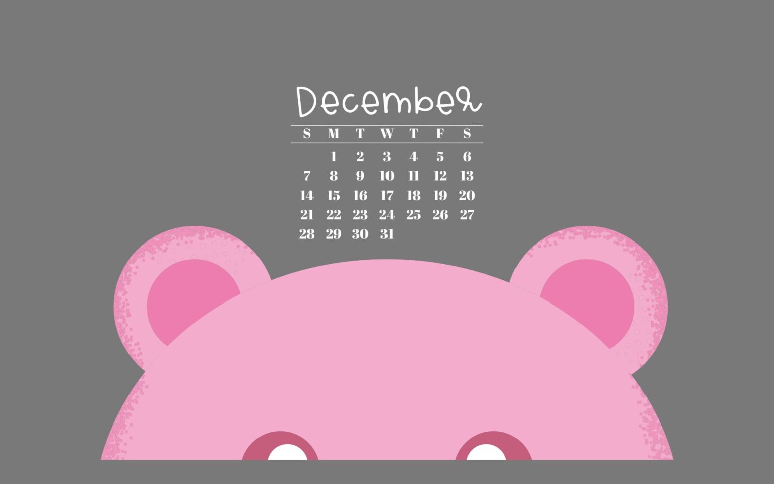 December Desktop Wallpaper - 21 Cute & Free December 2025 Calendar ...