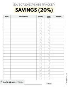 Expense Tracker Printable - 26 cute & Free Spending Logs