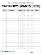 Expense Tracker Printable - 26 cute & Free Spending Logs