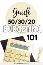 50/30/20 Rule - A Simple Budgeting Method + Examples