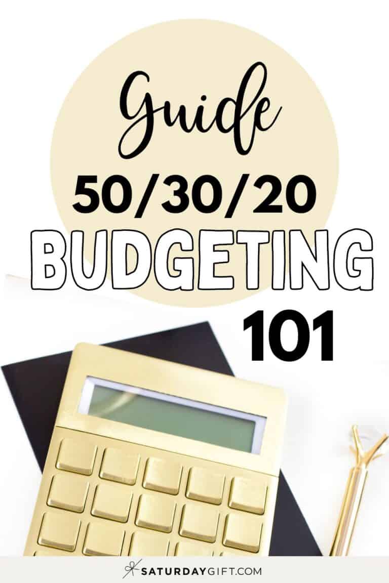 50/30/20 Rule - A Simple Budgeting Method + Examples