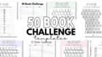 50 Book Challenge Template - 26 Free printables | SaturdayGift