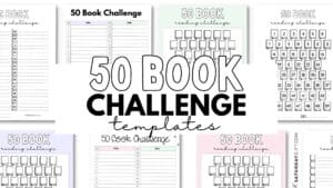 50 Book Challenge Template - 26 Free printables | SaturdayGift