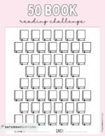 50 Book Challenge Template - 26 Free printables | SaturdayGift