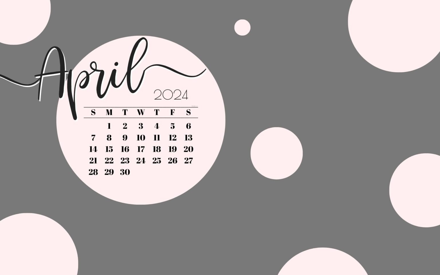 April Desktop Wallpaper - 21 Cute & Free April 2024 Calendar Backgrounds