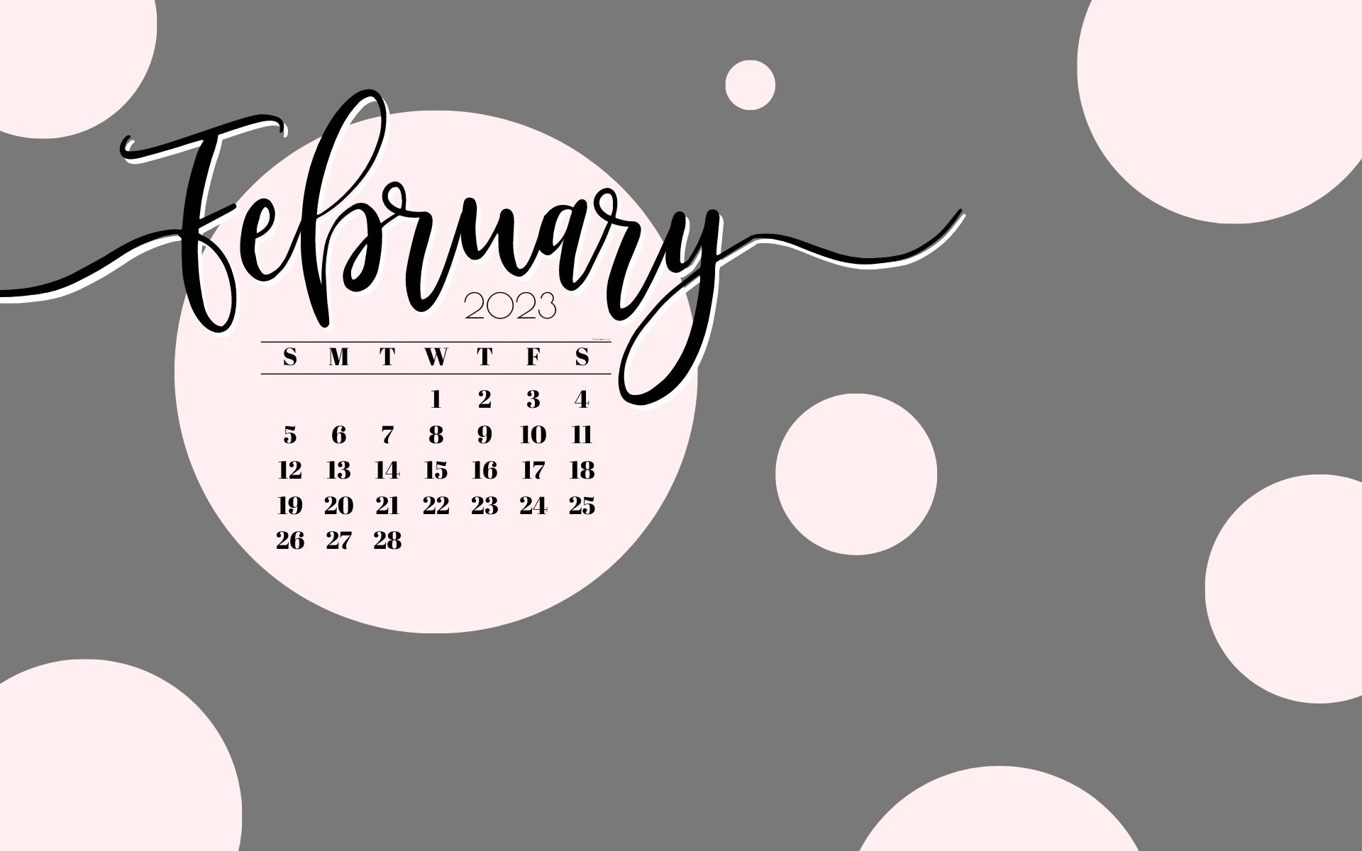 February Desktop Wallpaper - 21 Cute & Free February 2023 Calendar ...