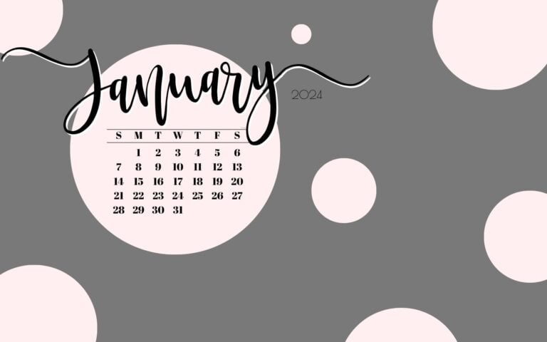 January Desktop Wallpaper - 21 Cute & Free January 2024 Calendar ...