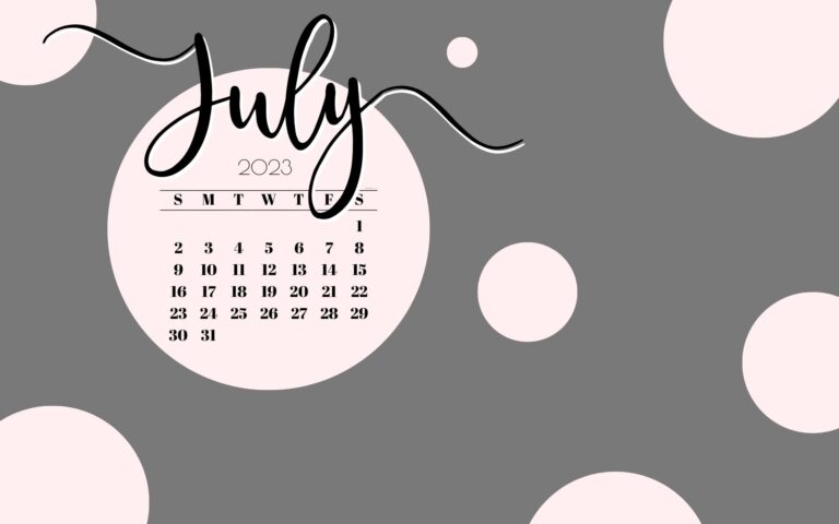 July Desktop Wallpaper - 21 Cute & Free July 2023 Calendar Backgrounds