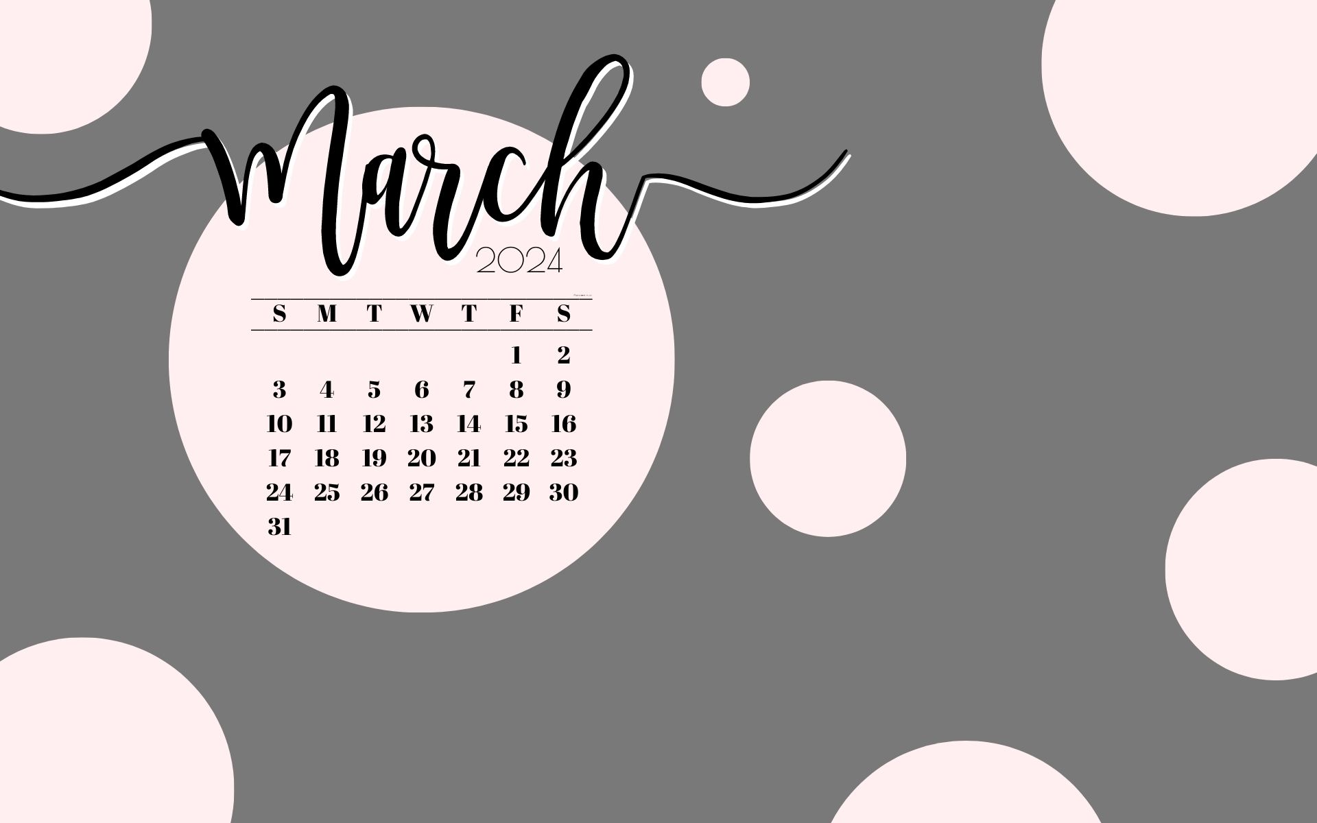 March Desktop Wallpaper - 21 Cute & Free March 2024 Calendar Backgrounds