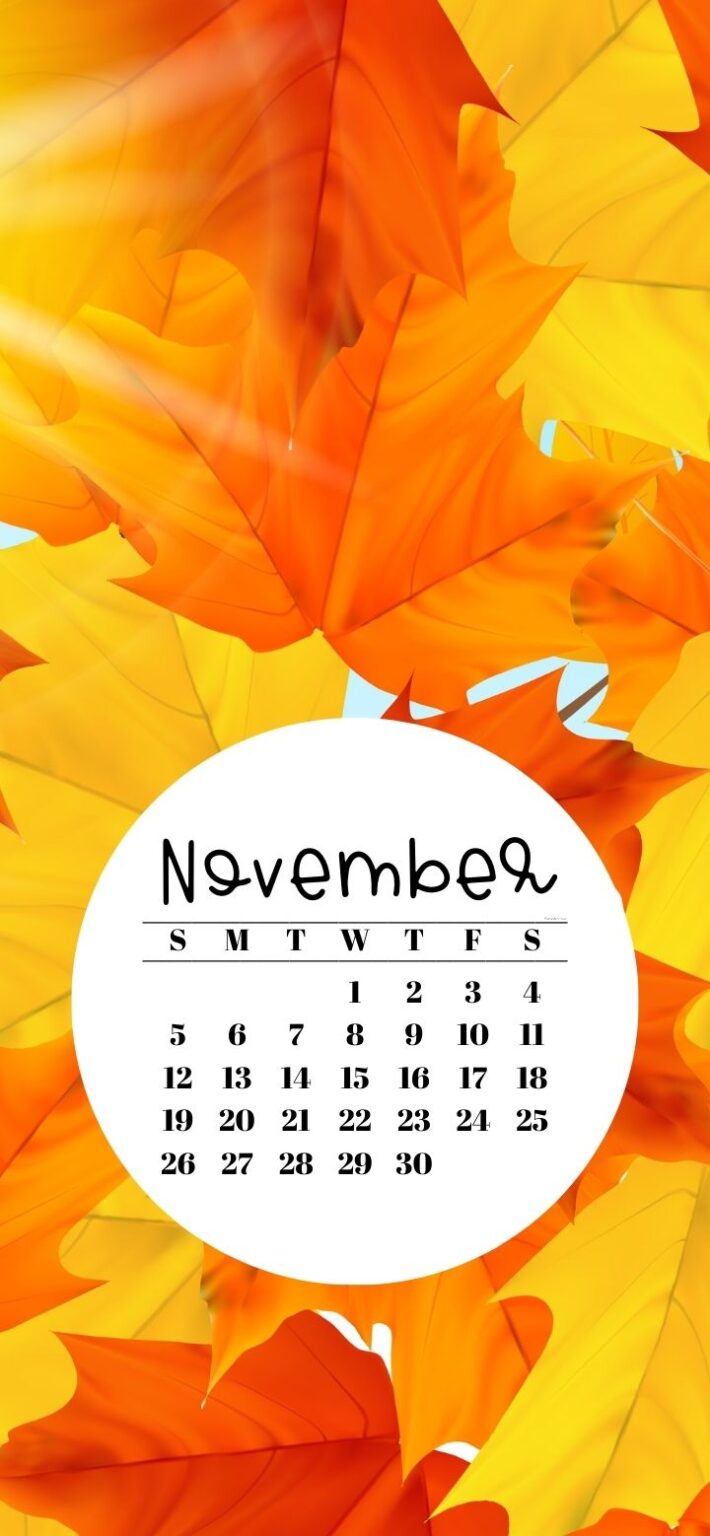 November 2023 Calendar Wallpaper - 44 Cute iPhone Backgrounds